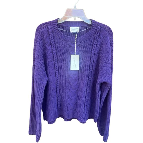 Universal Thread | Sweaters | Universal Thread Deep Purple Cable ...